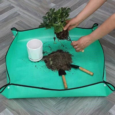 Foldable Waterproof Gardening Potting Pad Planting Mat Reusa