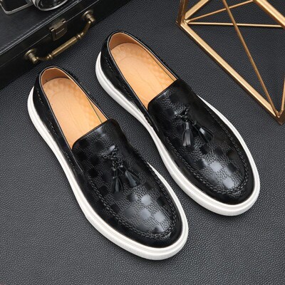 Summer Breathable Mens Beanie Shoes 2025 Slipon Loafers Casu