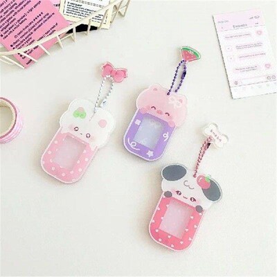 Pendant Gift 1 Inch Mini Photo Keychain Frame Acrylic