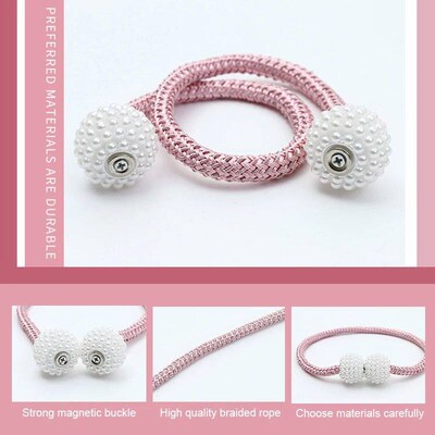 1Pc Magnets Curtains Clamps Curtain Holder Pompom Tieback Ma