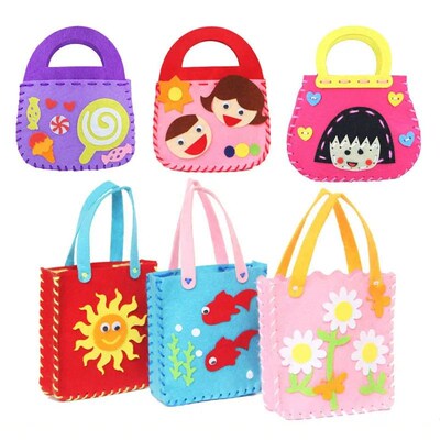 4Pcs Children Cartoon Non-woven Handicraft Toys Kids Handmad