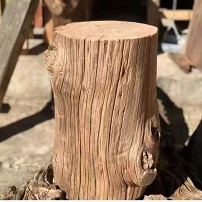 老木头风化木原木木墩座椅民俗老物件自然风化裂纹自然木头