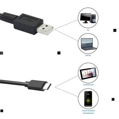 USB Snake Inspection Camera HD Type C Cameras Flexible Cable