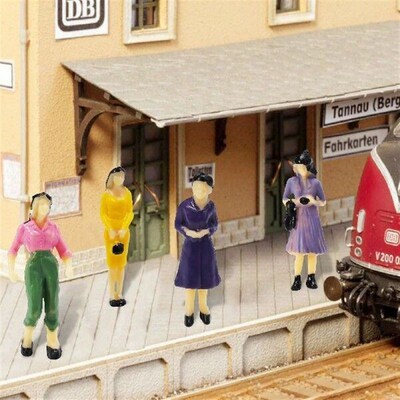 Accessory Model People Plastic Railway Seated Standing