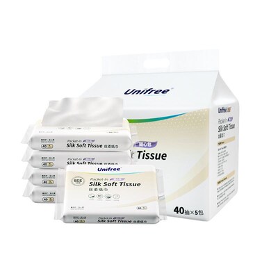 Baby Softening Facial Tissue Napkin Paper Scentless 50Packs