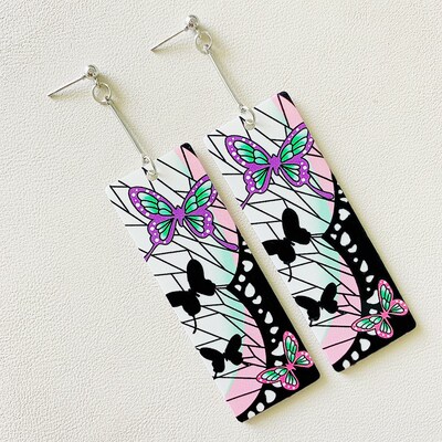 Anime Acrylic Tanjiro Character Earrings Demon Killer Actor