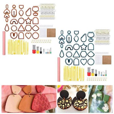 24 Piece Polymer Clay Cookie Cutter Set Assorted Shapes
