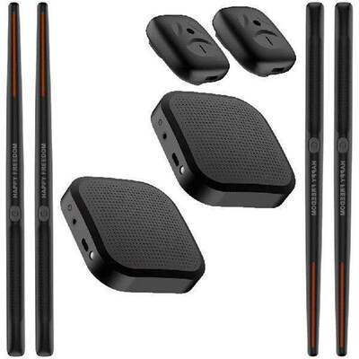 Electronic Virtual Air Drum Drumsticks Pedals Portable