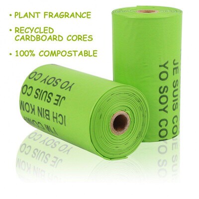Biodegradable Pet Garbage Bags Corn Starch PLA Degradable Do