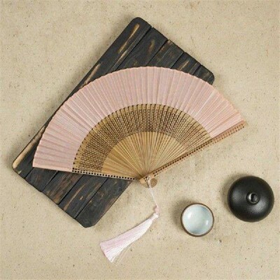 l Bamboo Foldable Fan Beautifully Craftedd Chinese Wedding