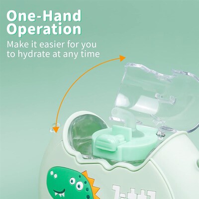 380ml Kids Water Bottle Kawaii Plastic Cup Donut Shape Cute