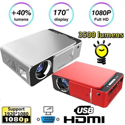 Multimedia Mini 1080P HD LED Projector Home Theater Cinema