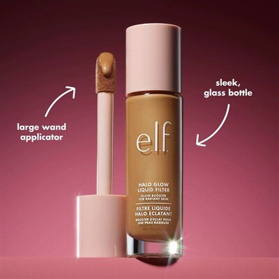 elf halo glow liquid filter妆前乳高光液打底提亮粉底CT平替