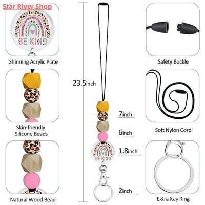 Acrylic sheet print push-close slide cover card lanyard key