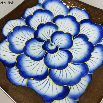 High Footed Ceramic Plate Tea Plate Dessert Plates Dim Sum