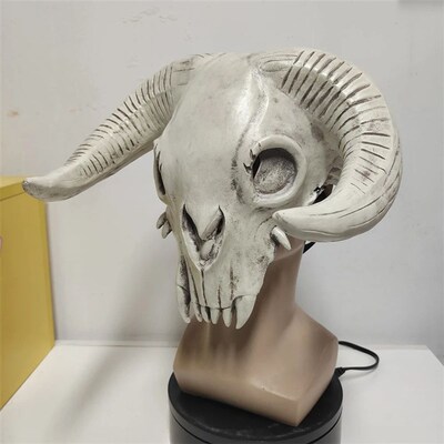 Scary Animal Horn Mask Cow Head Skull Mask Halloween Horror