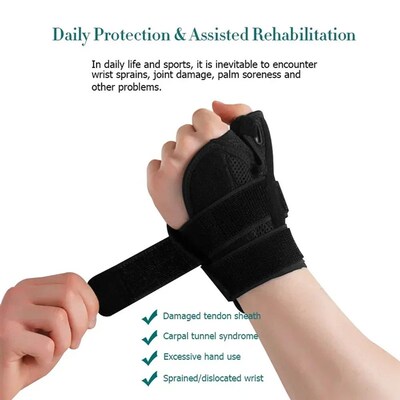 Flexible Splint Wrist Thumb Support Brace for Tendonitis Art