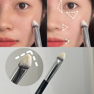 Triangle Beveled Concealer Brush Dark Eye Circles Acne Spots
