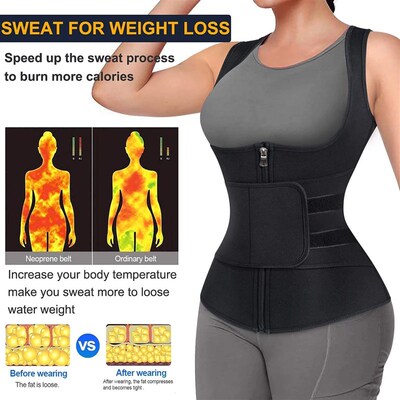Neoprene Sauna Suit for Women Sauna Sweat Vest Waist Trainer