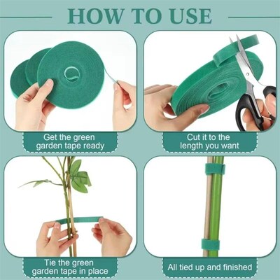 20/2M Nylon Plant Ties Plant Bandage Hook Tie Loop Adjustabl