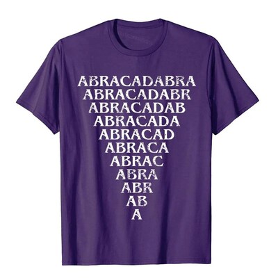 Abracadabra Triangle Amulet Magic Abracadabrangle Occult T-S