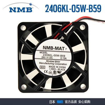 NMB美蓓亚2406KL-05W-B59新06015KA-24N-AL00 24V 6015发那科风扇