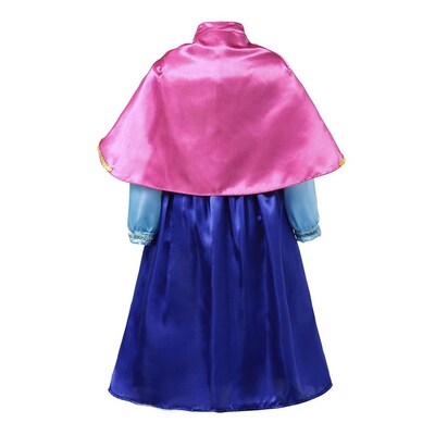 Frozen Elsa Anna Dress Girls Princess Dress Cosplay Costume
