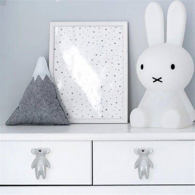 8 Pcs Ceramic Handle Animal Drawer Wardrobe Creative Door