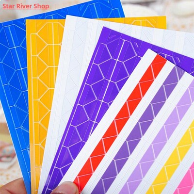 4 set = 408 pcs Colorful Corner Paper Stickers for Pictures