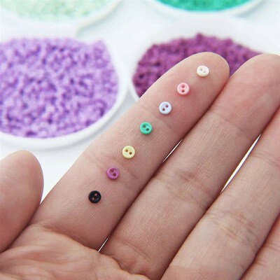 Hot Sale m Mini Buttons Needlework Resin Plastic 2 Holes But