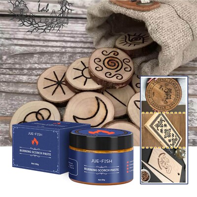 Jue-Fish Wood Burning Paste - Outdoor DIY Pyrography Aid for