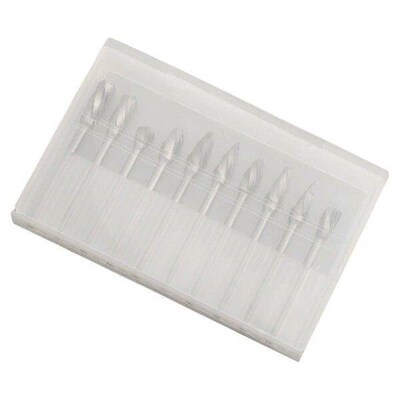 Inverted Cone Carbide Rotary Burrs Set Replacement Aluminum