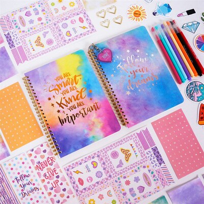 DIY Journal Kit for Girls Cute Journaling Art Crafts Gifts