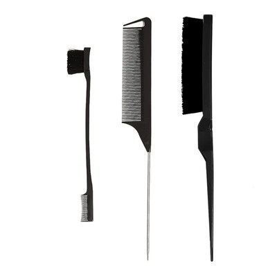 3pcs/lot Double Sided Edge Control Hair Comb Hair Styling Ha