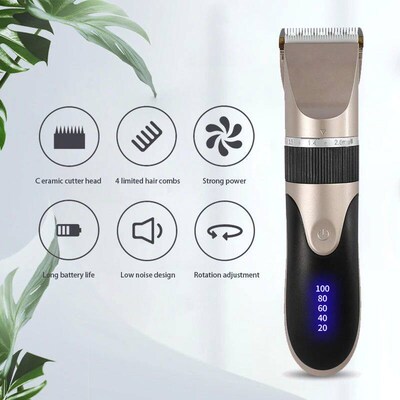 Professional Hair Clipper Mens Barber Beard Trimmer Recharg