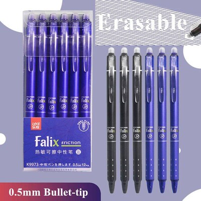 0.5mm Retractable Erasable Gel Pens Set with Refills Black B
