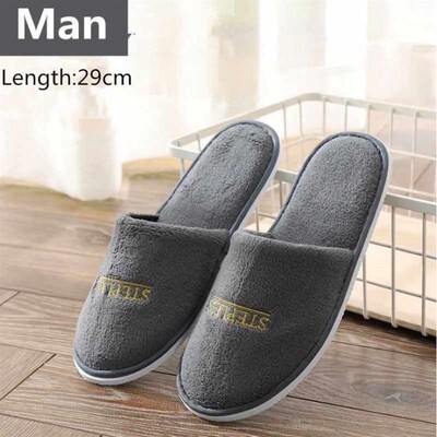 5 Pairs/Lot Winter Slippers Men Women Kids Disposable Hotel