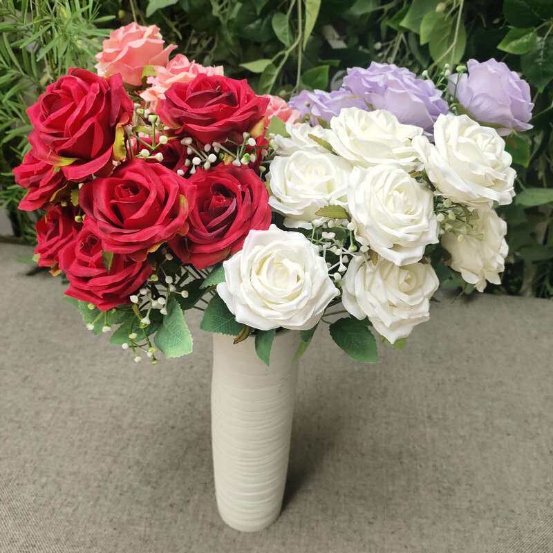 Home decoration ornaments 9 imperial concubine rose simulati