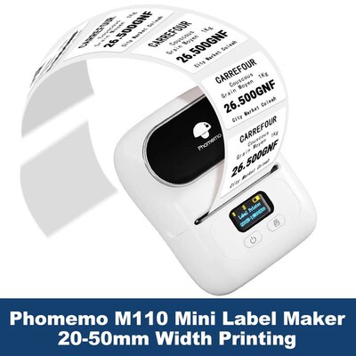 Phomemo Label Printer M110 Label Maker Barcode Label Printer