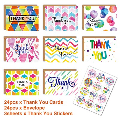 24pcs Blank Inside Appreciation Party Colleagues Teachers
