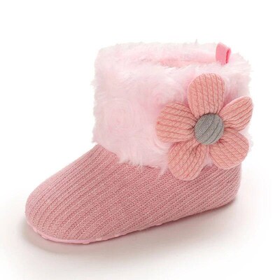 Classic 0-18M Baby Autumn/Winter Boots Girl Baby Boy Pink Wa