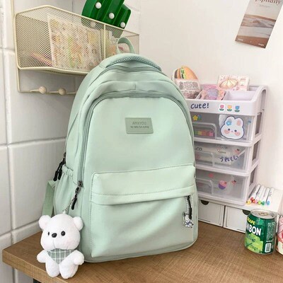 New Female Fahion Men High Capacity Waterproof College Backp