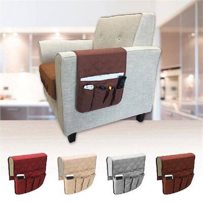 Waterproof Sofa Chair Arm Rest Storage Bag Bedside Couch
