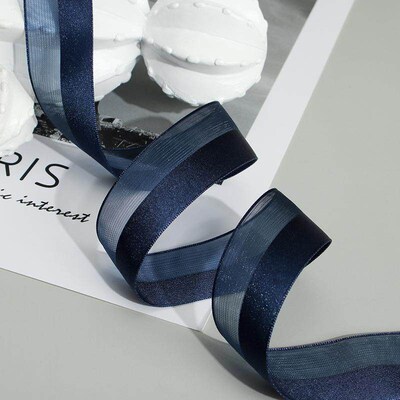 Nine-colored weave ribbon, gauzy silk ribbon, handcrafted DI