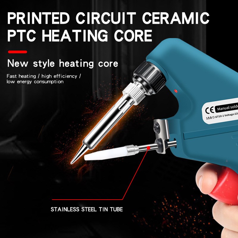 Blue Soldering Iron 60W Eagle Beak Endothermic Handheld Gun