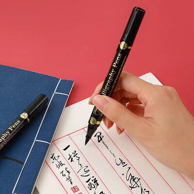 3 pcs/lot Double head Hand Lettering Pens Chinese Calligraph