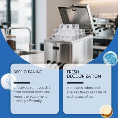 JAKEHOE Ice Maker Cleaning Tablets - Gentle and Effective fo