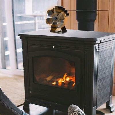 Heat Powered Stove Fan Fireplace Fans Circulating Warm Air