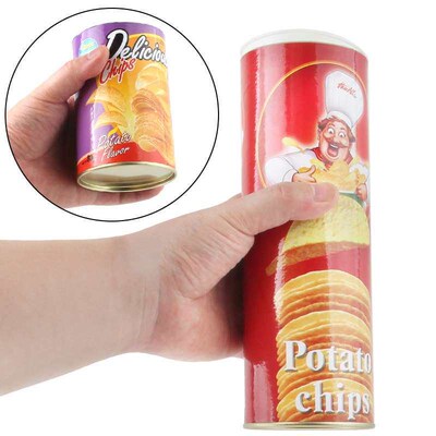 Potato chip bouncing snake April Fools Day gift spooky pota