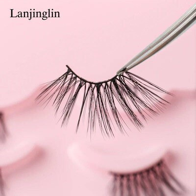 Half Eye Lashes 3/5 Pairs Faux Mink Lashes Reusable False Ey